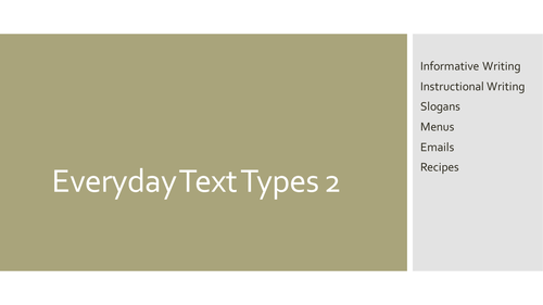 Everyday Text Types - How to (2) | Teaching Resources