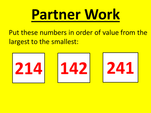 Ordering numbers | Teaching Resources