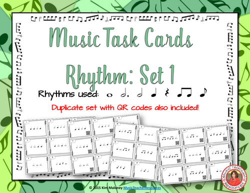 Rhythm Task Cards Set 1 | Teaching Resources