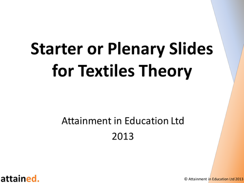 Starters and Plenaries: Slides for Activities by - UK Teaching ...