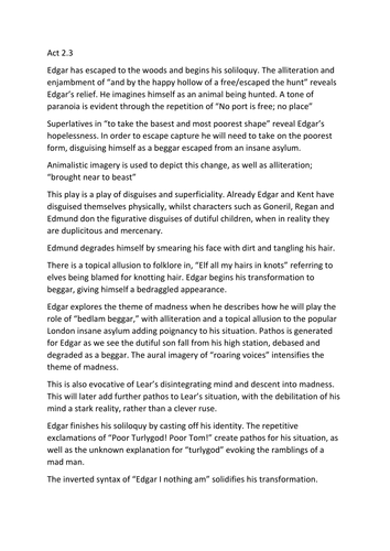 King Lear | Teaching Resources