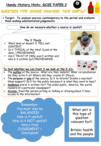 AQA History (8145) New Spec: GCSE Marking criteria for Britian: People ...