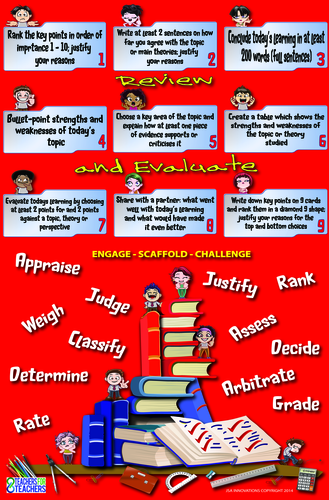 Lesson Activities Poster [extensions] 6 (Review and Evaluate ...