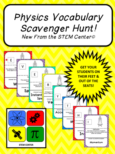 Physics Scavenger Hunt Game | Teaching Resources