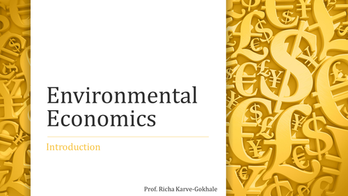 Introduction to Environmental Economics | Teaching Resources