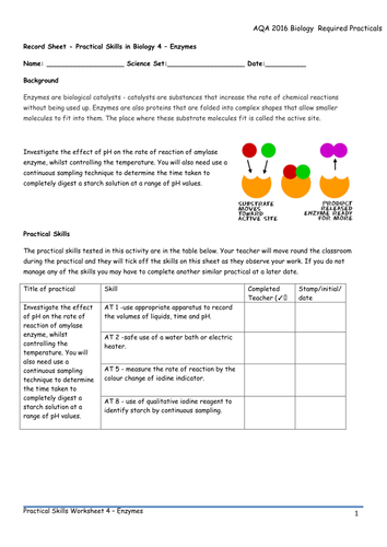 AQA GCSE Biology (New For 2016) Required Practical Number 4 - Food ...