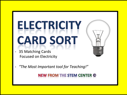 Electricity Card Sort | Teaching Resources