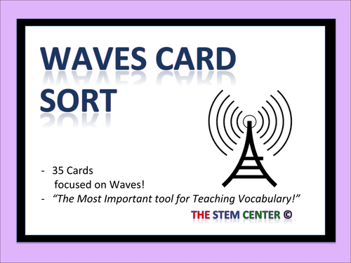 Waves Card Sort | Teaching Resources