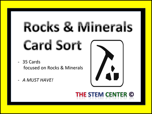 Rocks and Minerals Card Sort | Teaching Resources