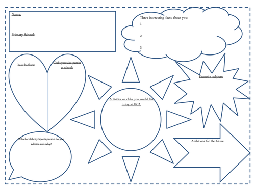 Transition Day - 'All about me' by MissHallEnglish - Teaching Resources ...