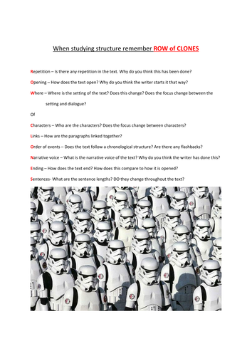 Structural features in text by acashian - Teaching Resources - Tes