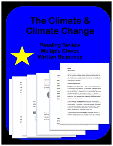Climate Change: Passage and Questions | Teaching Resources