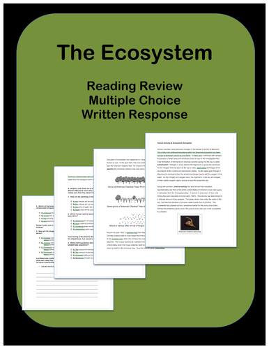 Human Activity & Ecosystem: Passage and Questions | Teaching Resources