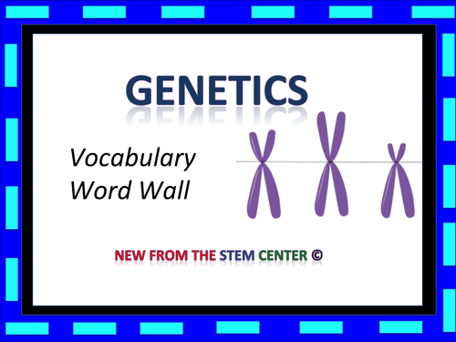 Genetics: Word Wall | Teaching Resources