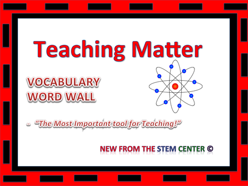 Matter: Word Wall | Teaching Resources