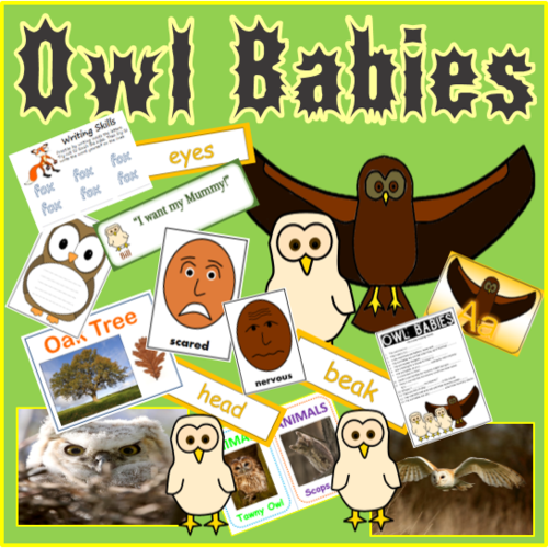 OWL BABIES STORY TEACHING RESOURCES, LITERACY, READING, EYFS, KS 1-2 ...