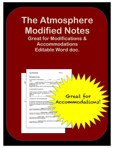 Atmosphere: Notes | Teaching Resources