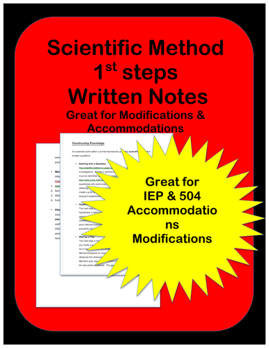 Scientific Method: Notes | Teaching Resources