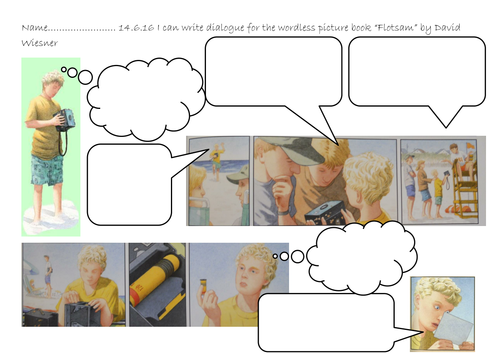 Flotsam David Weisner speech and thought bubbles | Teaching Resources