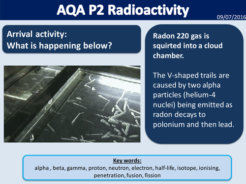 AQA Physics P2 Radioactivity revision PowerPoint | Teaching Resources AQA Physics P2 Radioactivity revision PowerPoint | Teaching Resources