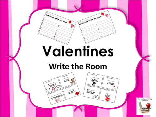 Valentines Write the Room | Teaching Resources