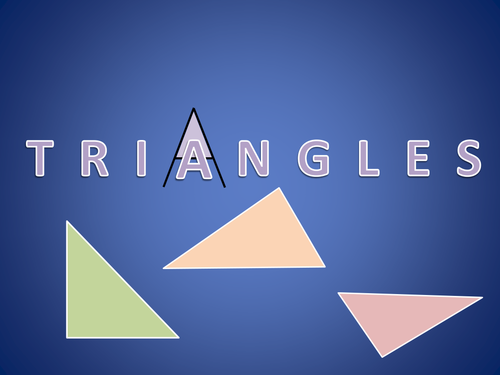 Triangles - a step by step introduction | Teaching Resources Triangles - a step by step introduction | Teaching Resources