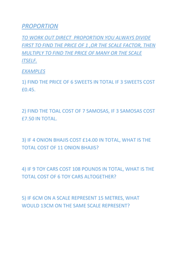 Ratio and Proportion | Teaching Resources Ratio and Proportion | Teaching Resources