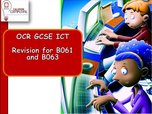 Gcse Ict Revision For B061 And B063 Teaching Resources