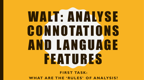How to analyse language.Language features/ techniques/ devices and ...