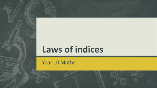 KS4 Maths: Laws of indices lesson | Teaching Resources