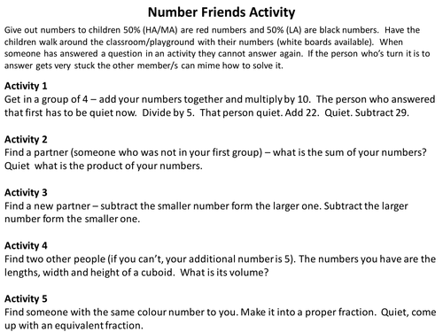 Number Friends | Teaching Resources