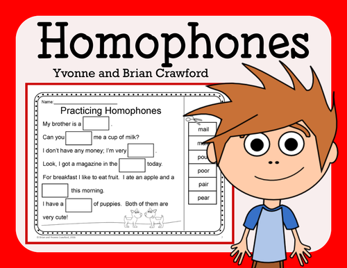 Homophones NO PREP Printables | Teaching Resources