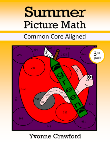 Summer Review Color by Number (3rd Grade) Color by Multiplication and ...