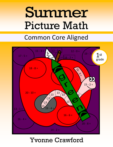 Summer Review Color by Number (1st Grade) Color by Addition and ...