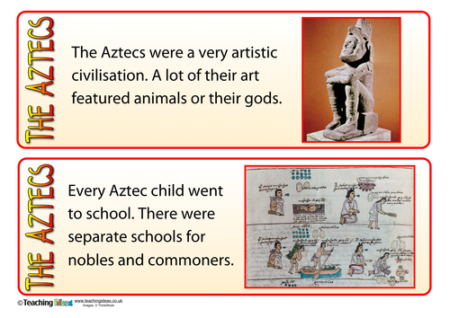 The Aztecs - Fact Cards | Teaching Resources