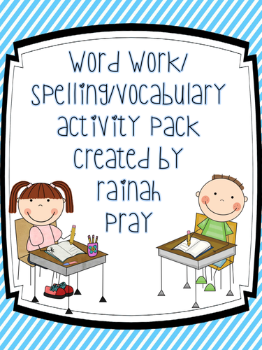 Word Work, Spelling, Vocabulary Sheets & More | Teaching Resources