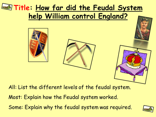 How did William use the Feudal System to keep control? (Norman Conquest - Lesson9) | Teaching ...