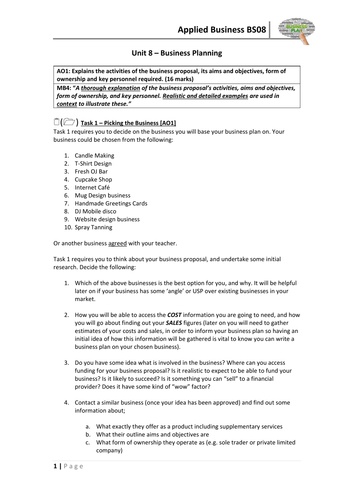 Applied Business BS08 Assignment & Resources | Teaching Resources