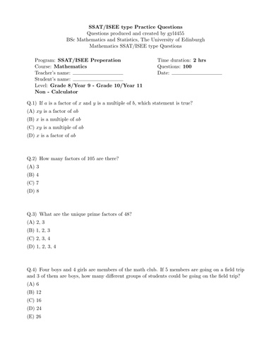 Basic Zero and Negative Indices Worksheet + Answers by - UK Teaching ...