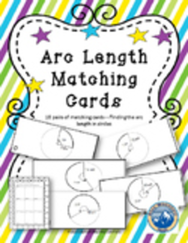 Arc Length Matching Card Set | Teaching Resources