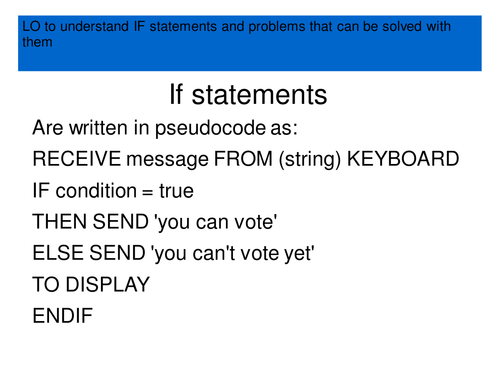 An Introduction To If Statements Python Programming Challenges Pseudocode Teaching Resources