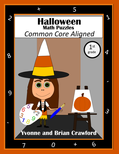 Halloween Common Core Math Puzzles - 1st Grade | Teaching Resources