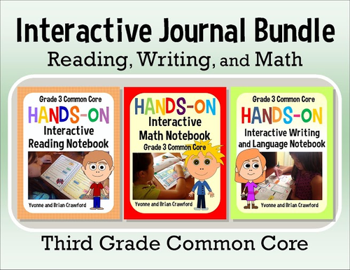 Interactive Notebook Third Grade Common Core Bundle | Teaching Resources