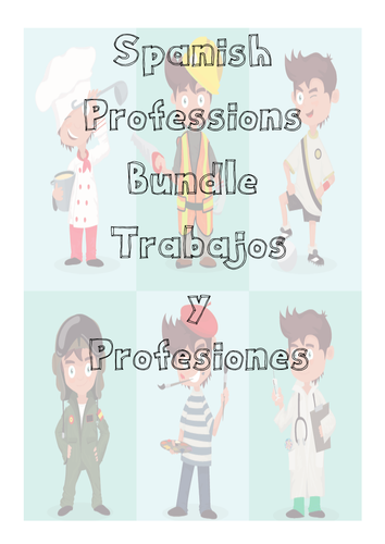Spanish Jobs| Professions Pack | Teaching Resources