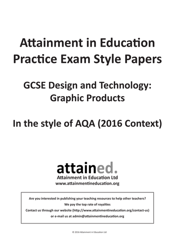 AQA GCSE Graphics Exam 2106 revision Drawing styles by spiderpav - UK ...