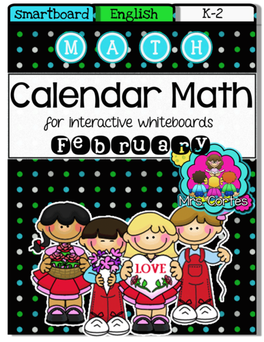 SMARTBOARD Calendar Math- February (English) | Teaching Resources