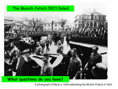 Germany GCSE History – Munich Putsch by - UK Teaching Resources - TES