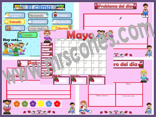EASITEACH Calendar Math- Mayo (Spanish) | Teaching Resources
