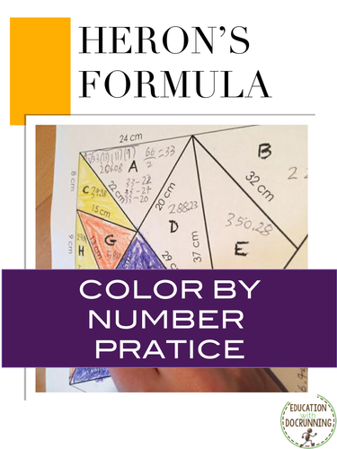 Heron's Formula by - UK Teaching Resources - TES Heron's Formula by - UK Teaching Resources - TES