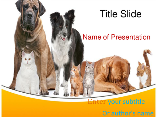 Dogs and Cats PPT Template | Teaching Resources